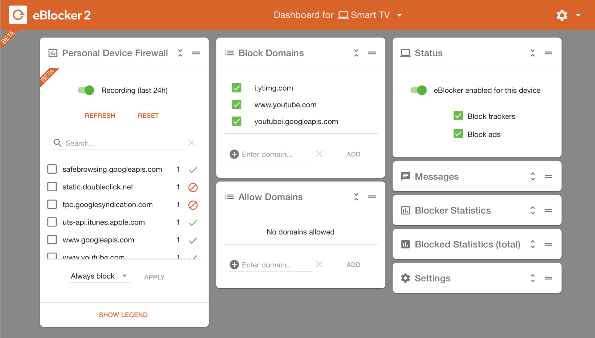 Personal Device Firewall
