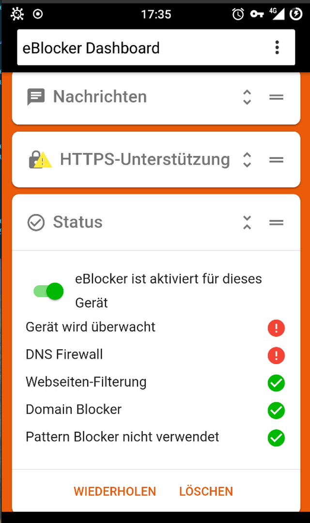 Dns Firewall Exclamation Mark Eblocker Open Source Forum Eblocker Open Source Forum