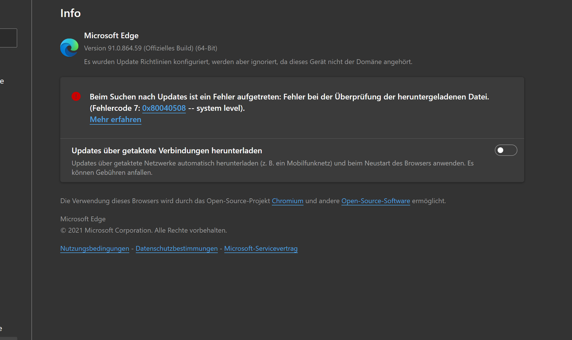 Update Windows And Edge For Chromium Fails Bugs And Issues Eblocker Open Source Forum